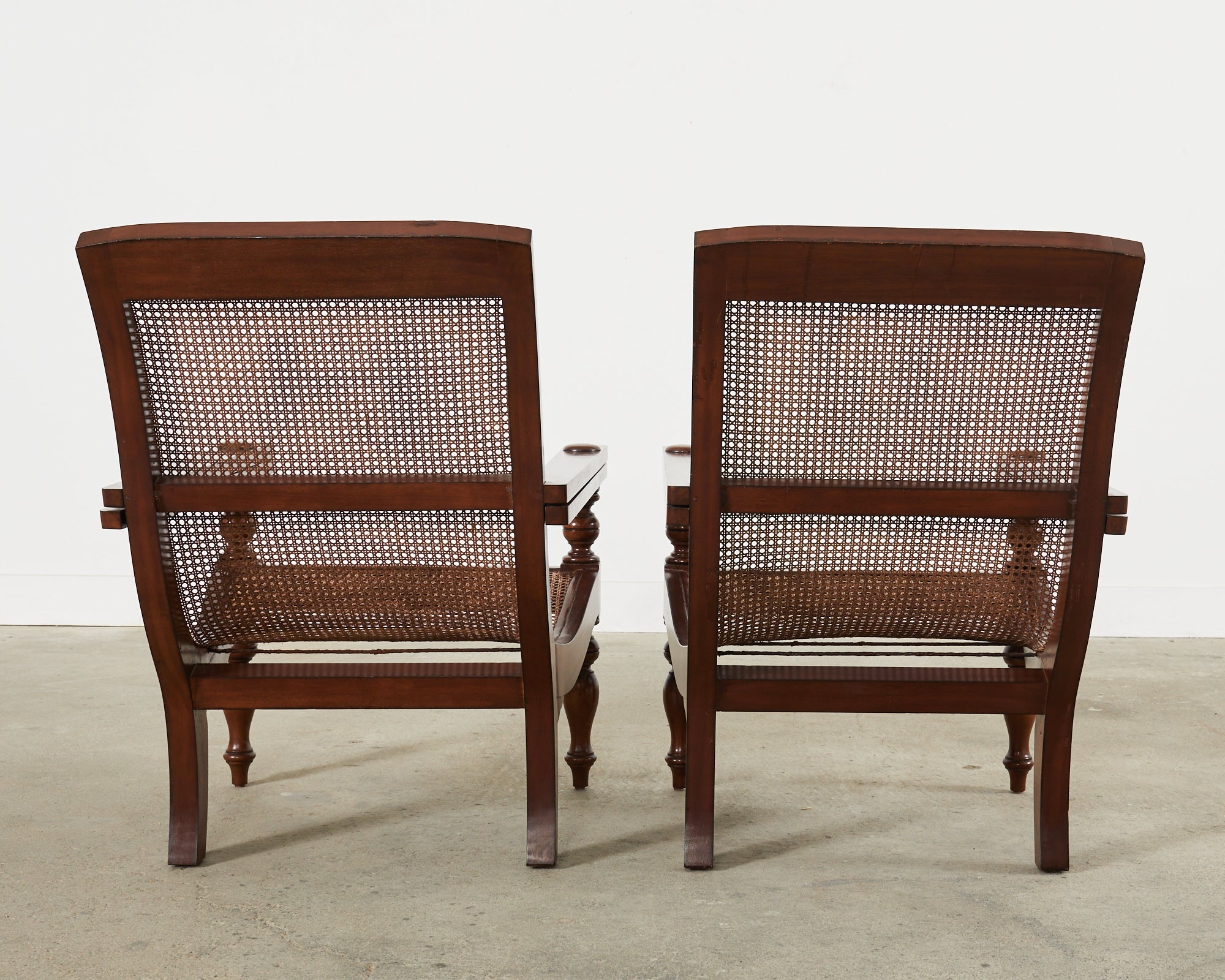 Pair of Venetian Rococo Style Caned Barrel Armchairs – Erin Lane Estate