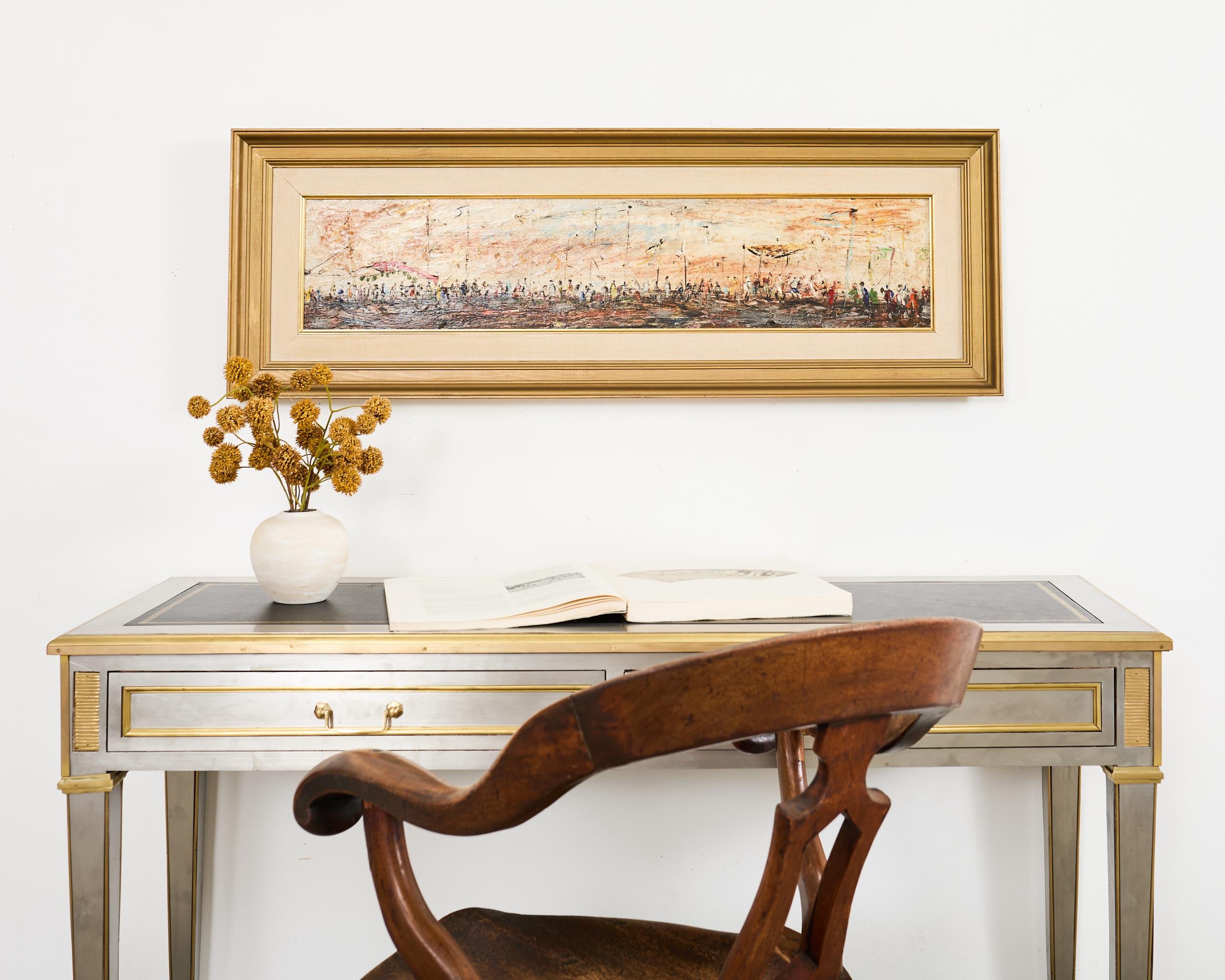 Pascal Cucaro Oil Board Midcentury Painting – Erin Lane Estate