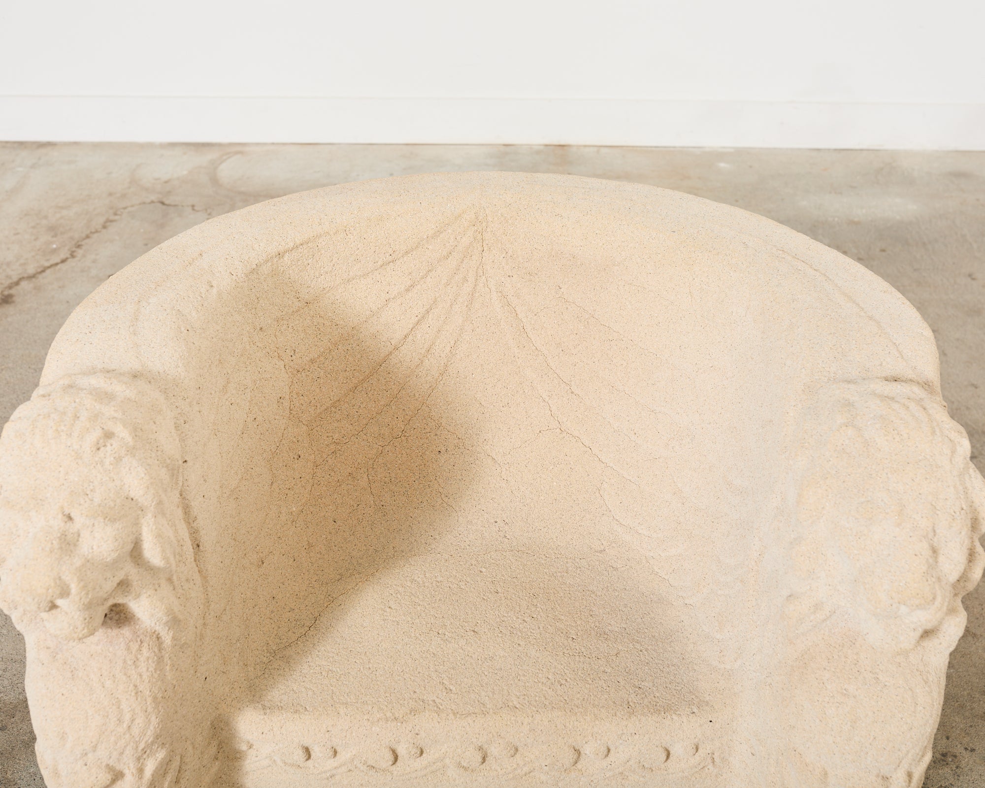 French Enameled Lava Stone Top Garden Dining Table – Erin Lane Estate