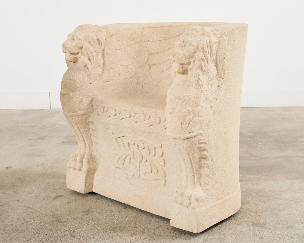 French Enameled Lava Stone Top Garden Dining Table – Erin Lane Estate