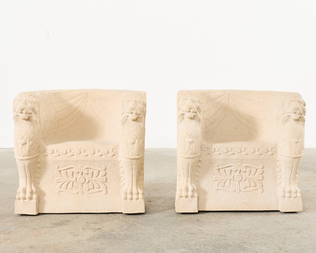 French Enameled Lava Stone Top Garden Dining Table – Erin Lane Estate