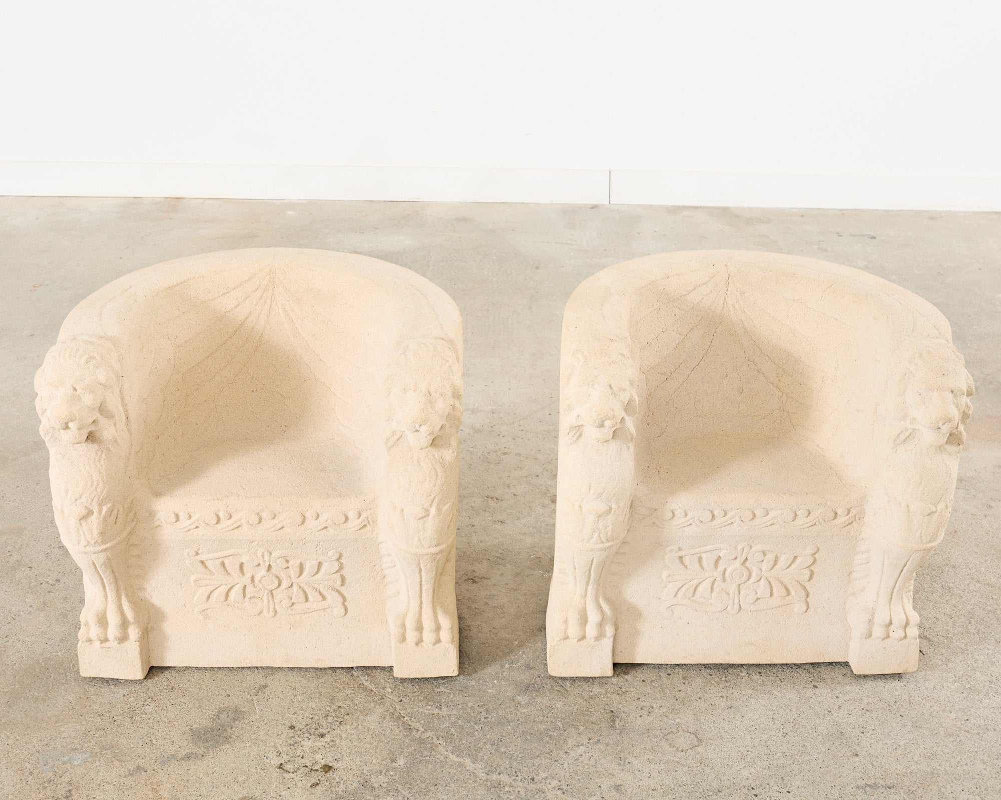 French Enameled Lava Stone Top Garden Dining Table – Erin Lane Estate