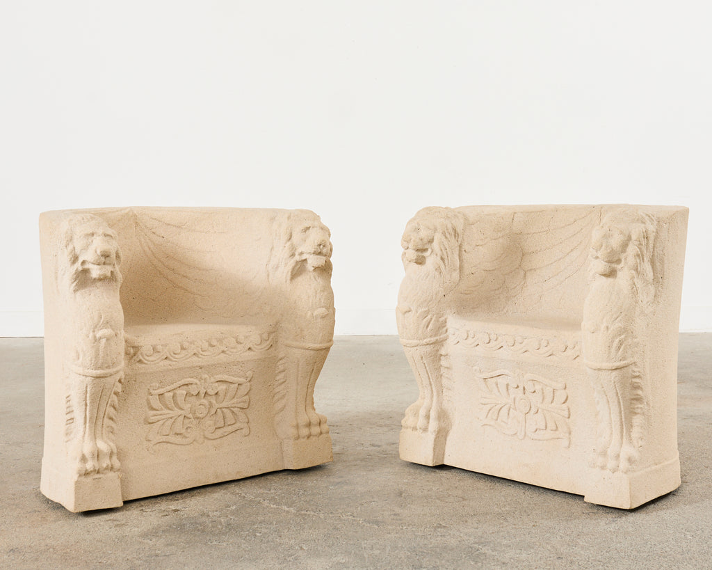 French Enameled Lava Stone Top Garden Dining Table – Erin Lane Estate