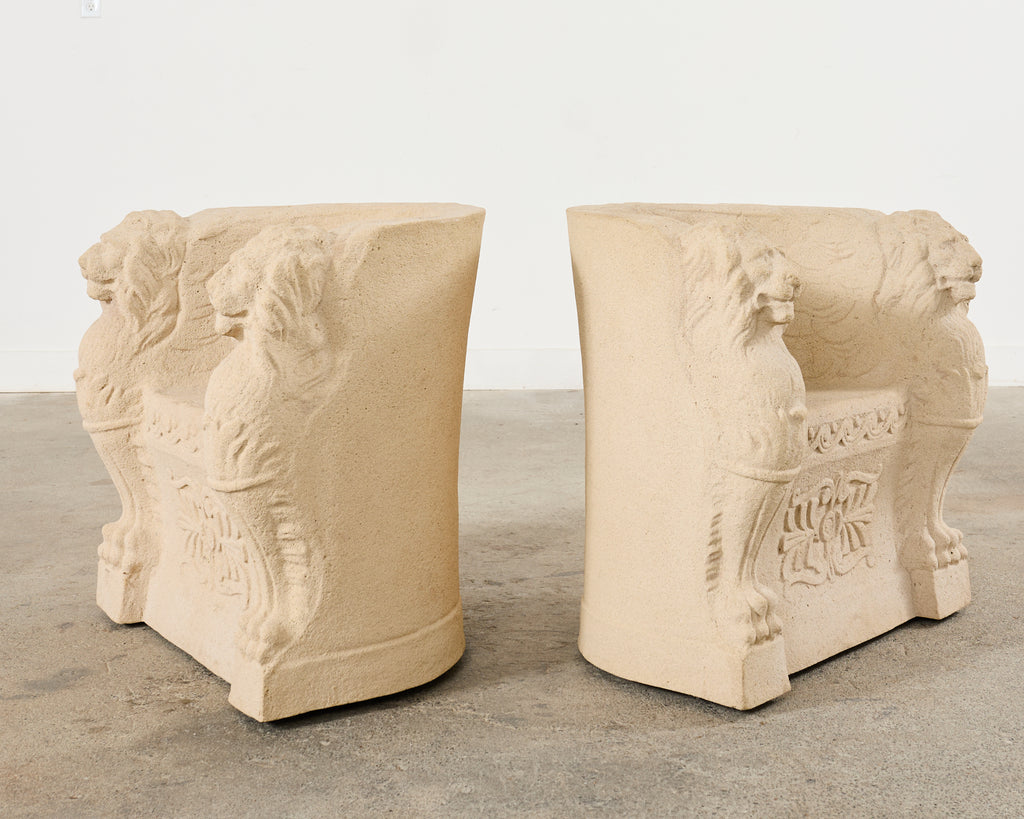 French Enameled Lava Stone Top Garden Dining Table – Erin Lane Estate