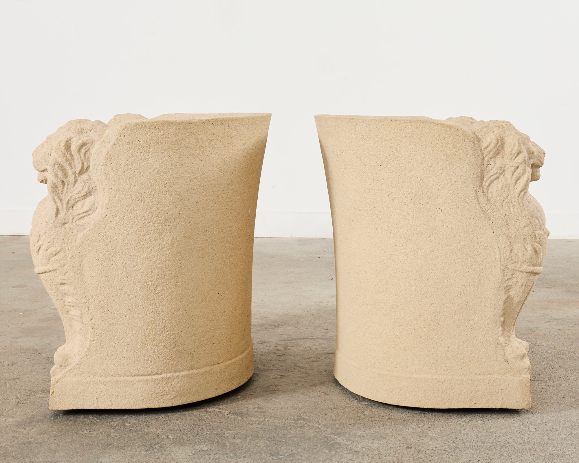 French Enameled Lava Stone Top Garden Dining Table – Erin Lane Estate