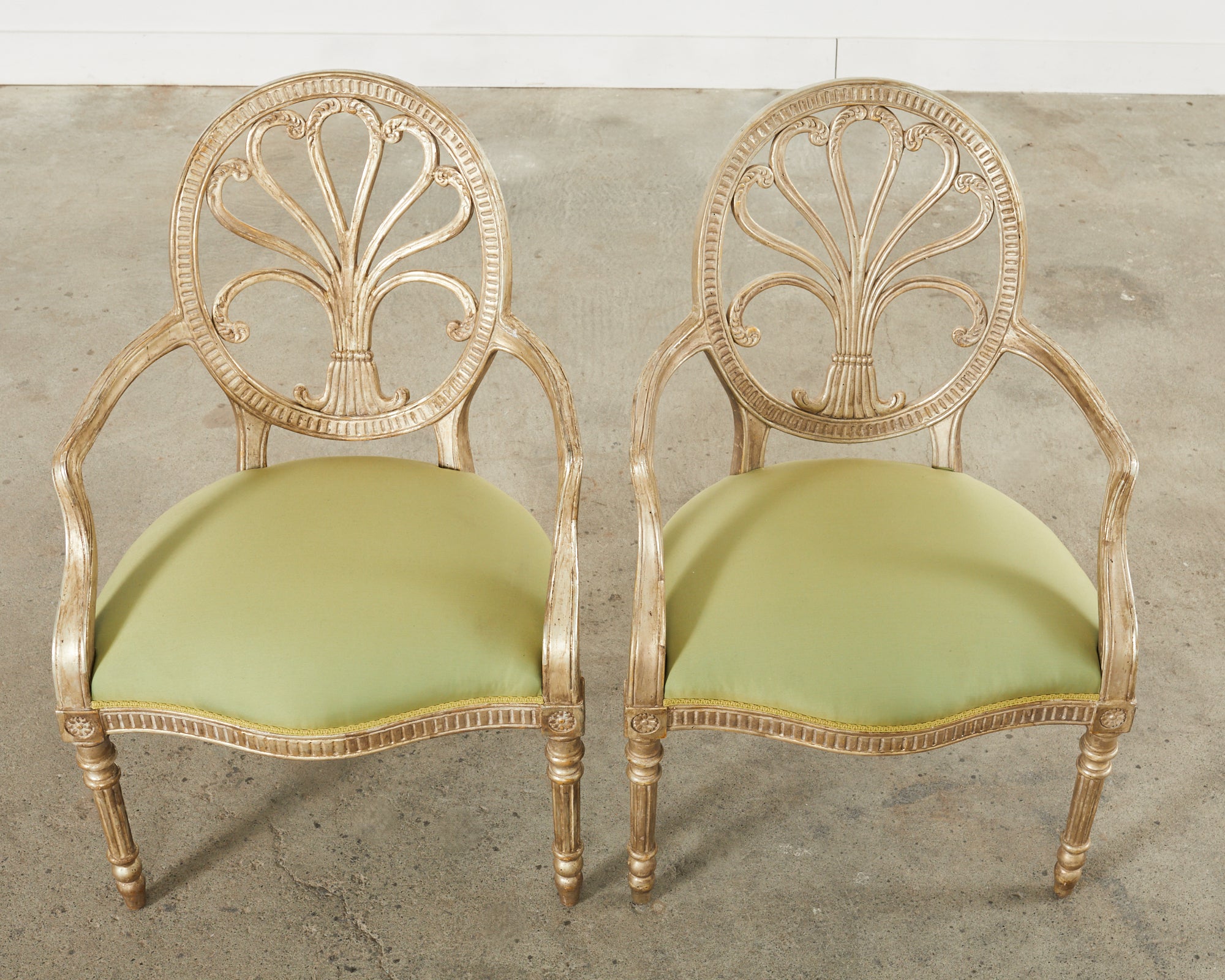 Pair of Venetian Rococo Style Caned Barrel Armchairs – Erin Lane Estate