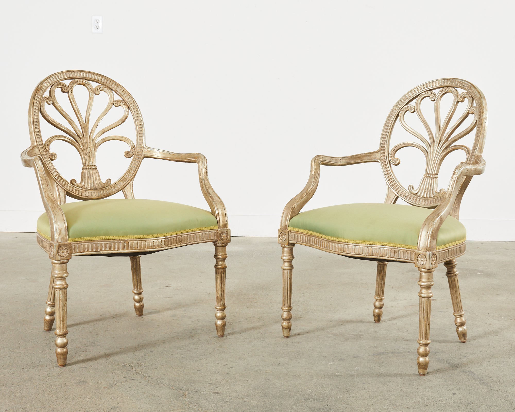 Pair of Venetian Rococo Style Caned Barrel Armchairs – Erin Lane Estate