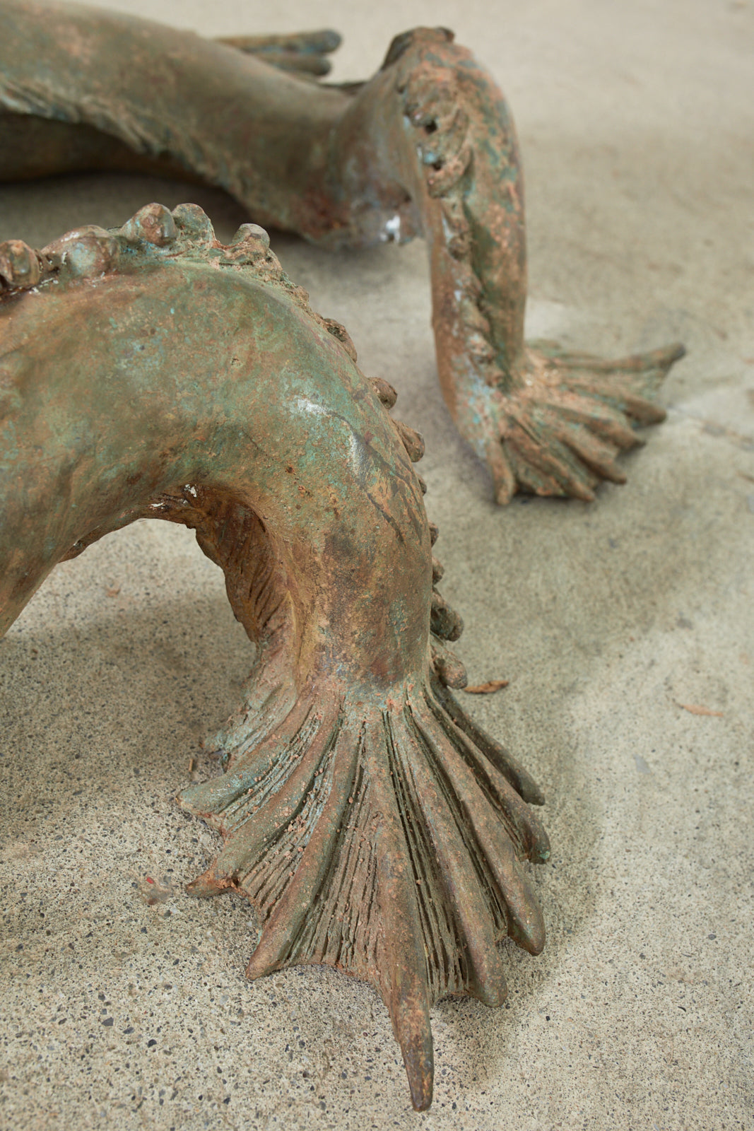 Italian Bronze Neoclassical Putti Di Mare Mermaid Cocktail Table – Erin ...
