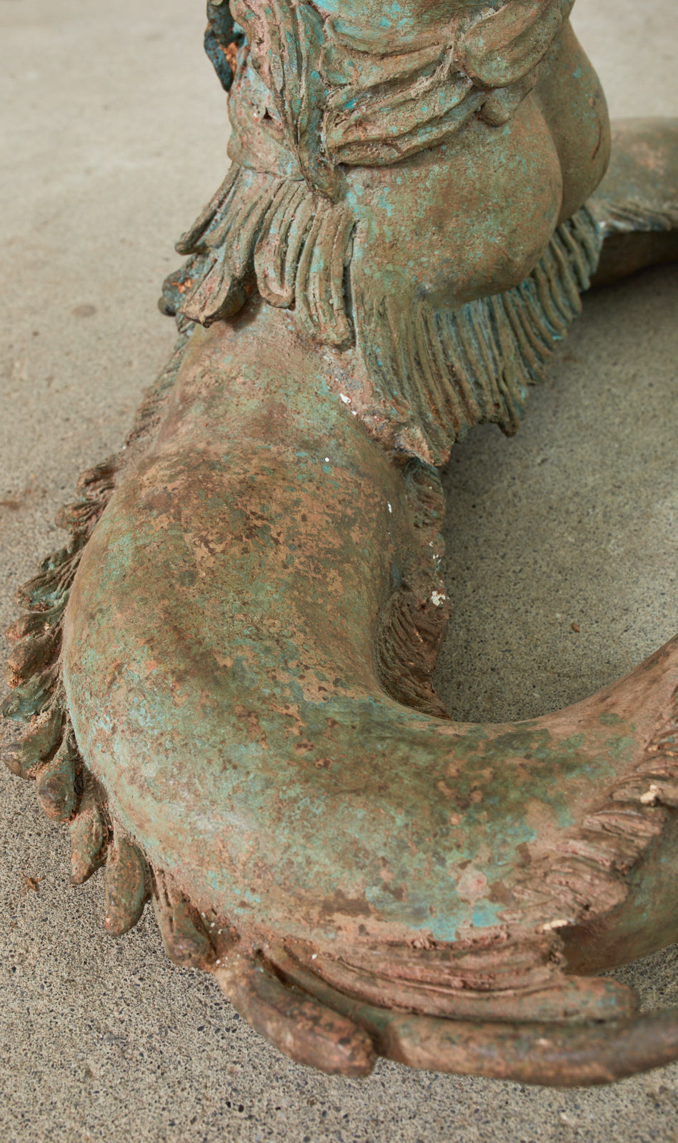 Italian Bronze Neoclassical Putti Di Mare Mermaid Cocktail Table – Erin ...